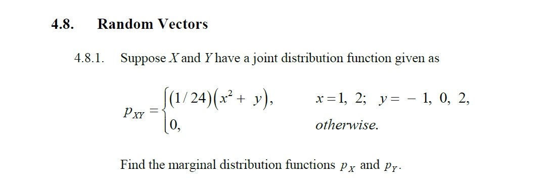 Solved Random Vectors Suppose X and Y have a joint | Chegg.com