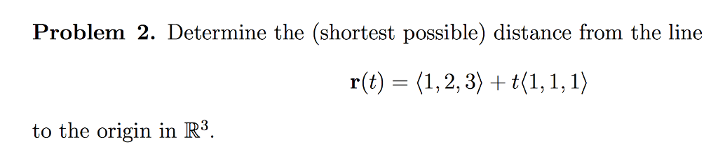 Solved Determine the (shortest possible) distance from the | Chegg.com
