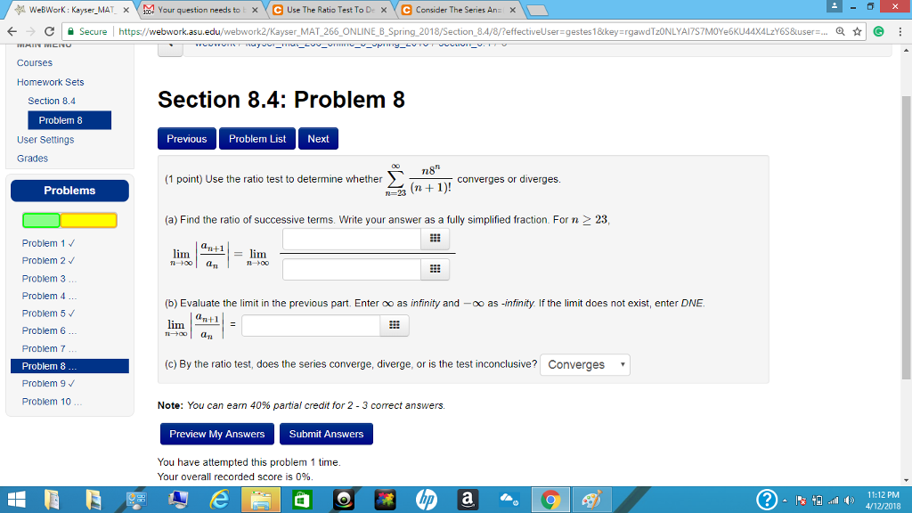 Solved ?weBWorK: Kayser-MAT × Your question needs to Ve Use | Chegg.com