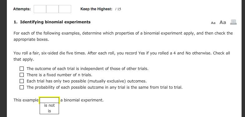 Solved Attempts: Keep the Highest: /15 1. Identifying | Chegg.com