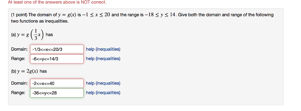 Solved At Least One Of The Answers Above Is Not Correct 20