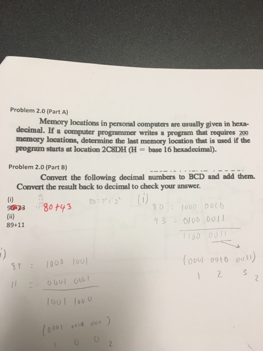 Solved Memory locations in personal computers are usually | Chegg.com