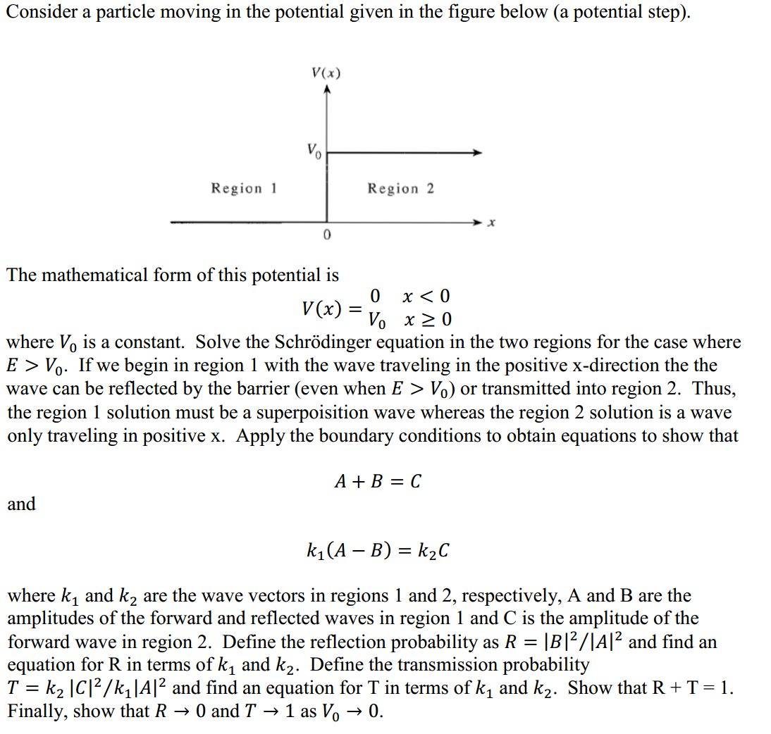 Solved Consider a particle moving in the potential given in | Chegg.com