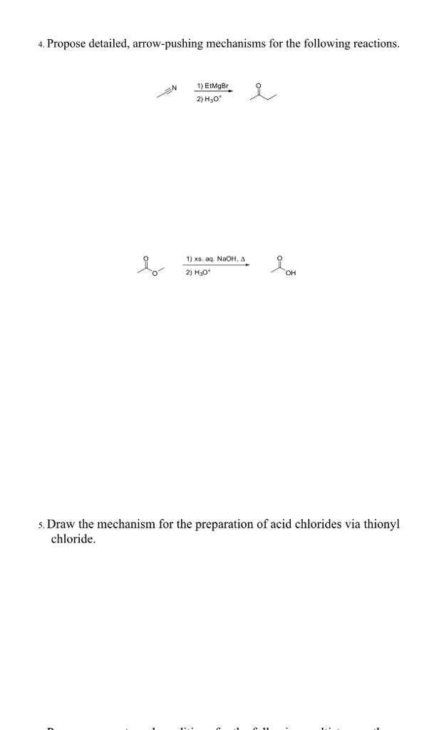 Solved 4. Propose detailed, arrow-pushing mechanisms for the | Chegg.com Solved 4. Propose detailed, arrow-pushing mechanisms for the | Chegg.com