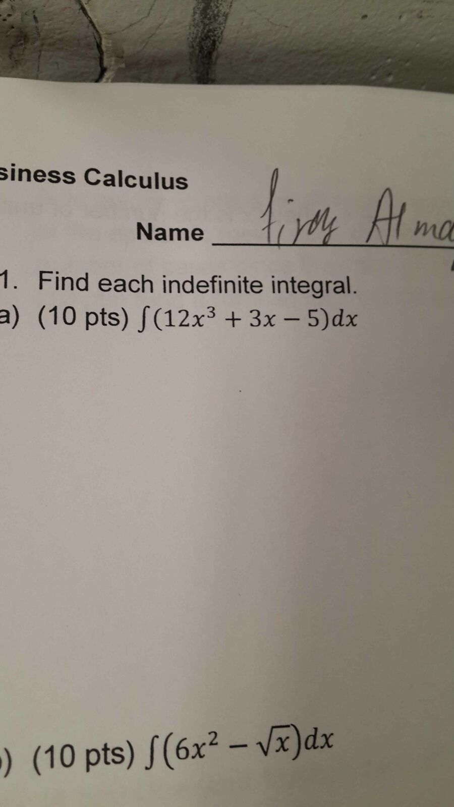 Solved Find each indefinite integral, integral (12x^3 + 3x | Chegg.com Solved Find each indefinite integral, integral (12x^3 + 3x | Chegg.com