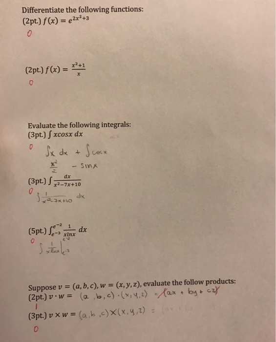 Solved Differentiate the following functions: f(x) = e^2x^2 | Chegg.com