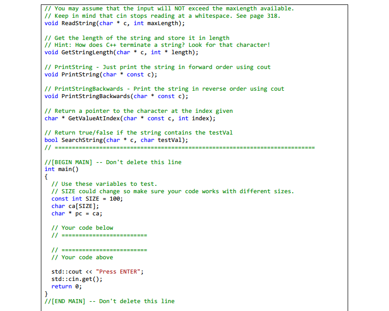 Please help with C++ program using pointers. The | Chegg.com
