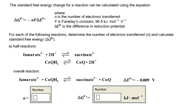Solved The standard free energy change for a reaction can be | Chegg.com