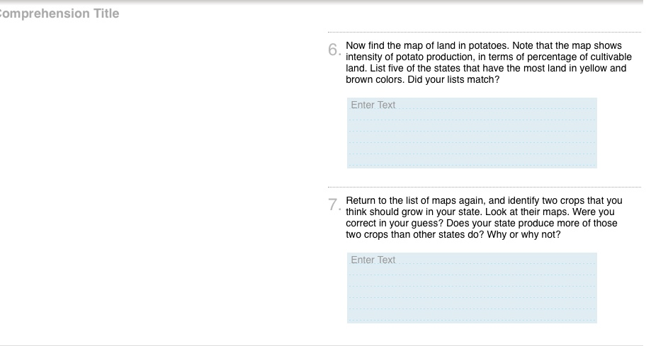 Comprehension Title This page lists maps that show | Chegg.com