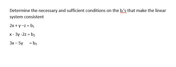 Solved Determine the necessary and sufficient conditions on | Chegg.com