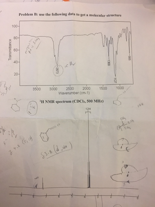 Solved Problem B: use the following data to get a molecular | Chegg.com