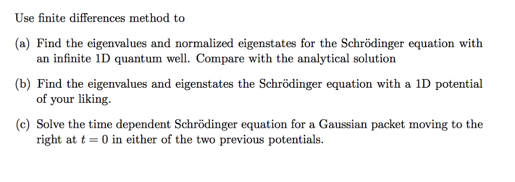 Solved Use finite differences method to (a) Find the | Chegg.com