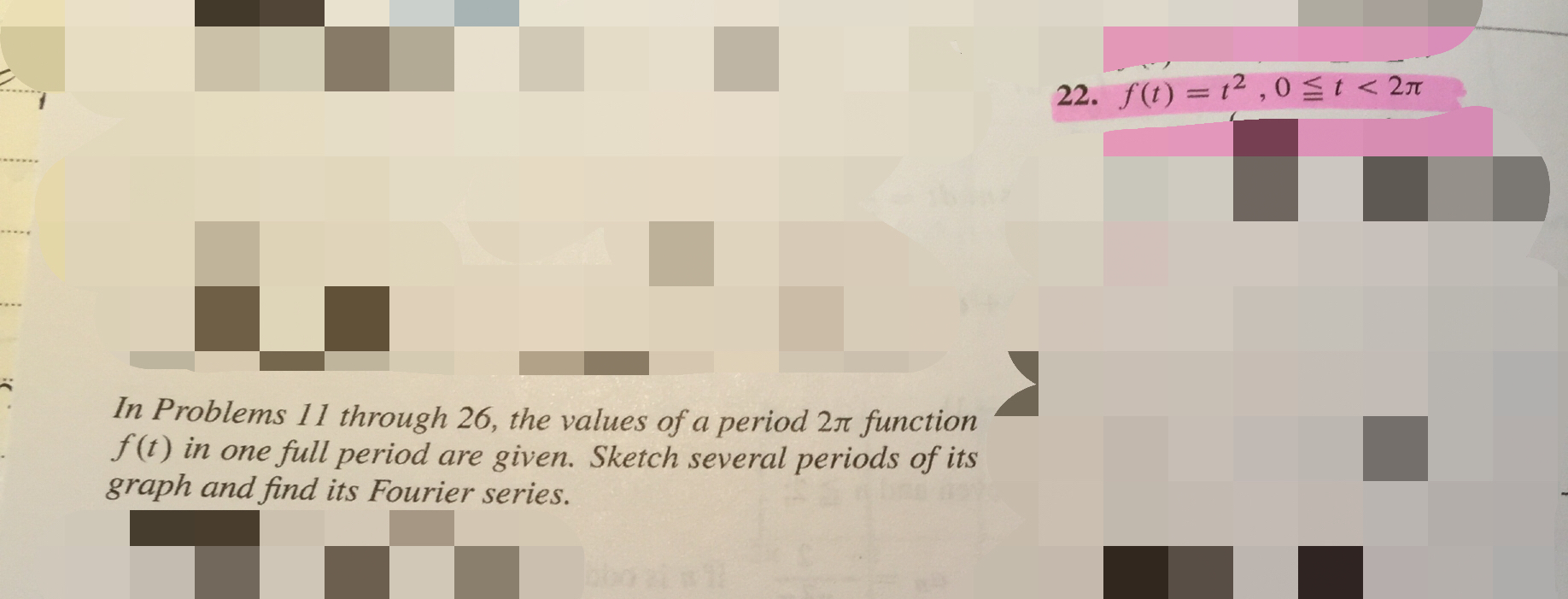 Solved In Problems 11 through 26, the values of a period 2pi | Chegg.com