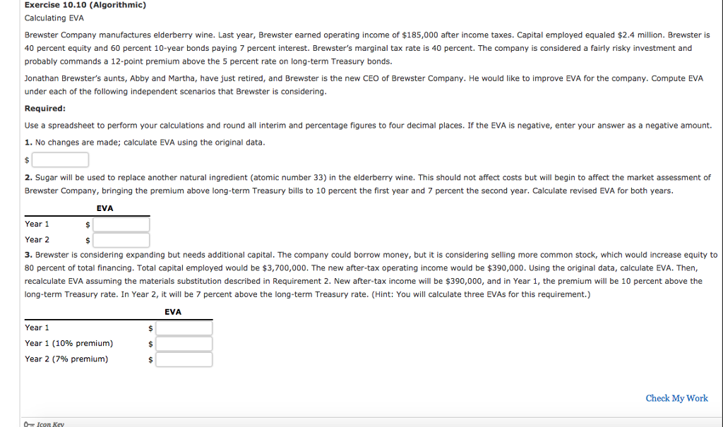 Solved eBook Cornerstone Exercise 10.2 (Algorithmic) | Chegg.com
