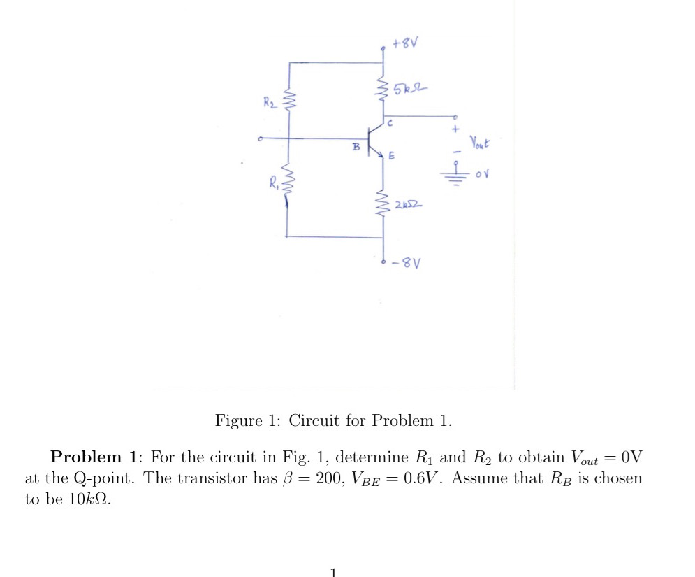 Solved V VIA Cue) Figure 2: Circuit for Problem 2 1. Find | Chegg.com