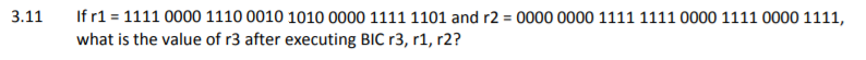 Solved 3.11 If r1 1111 0000 1110 0010 1010 0000 1111 1101 | Chegg.com