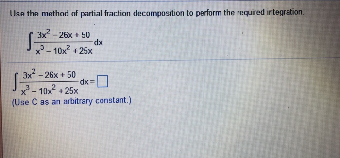 Solved Use the method of partial fraction decomposition to | Chegg.com