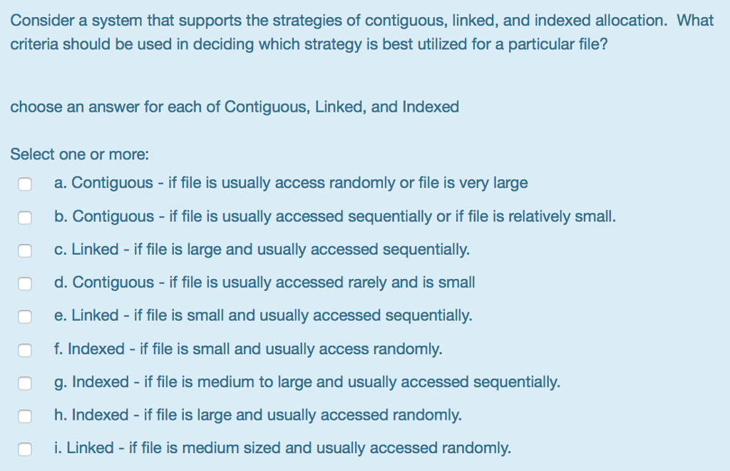 Solved Consider a system that supports the strategies of | Chegg.com