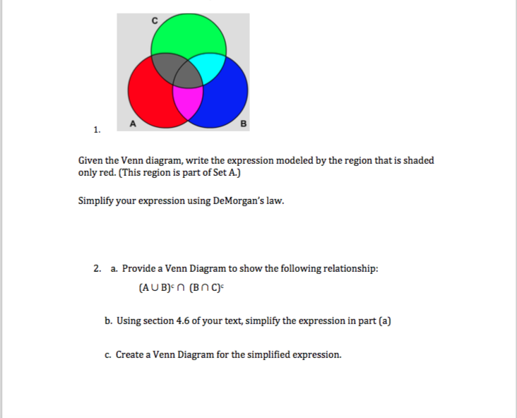 Expression Vs Equation Venn Diagram Expressions Vs. Equation