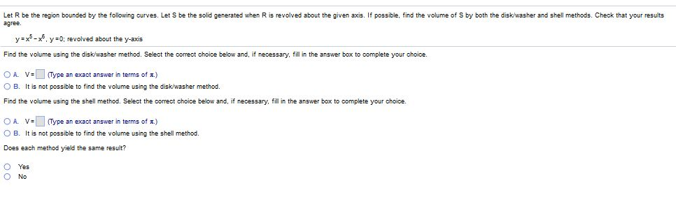 Solved Let R be the region bounded by the following curves. | Chegg.com