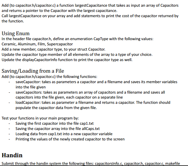Solved Programming in C question. | Chegg.com