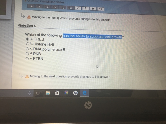 Solved Which of the following has ability to suppress cell | Chegg.com