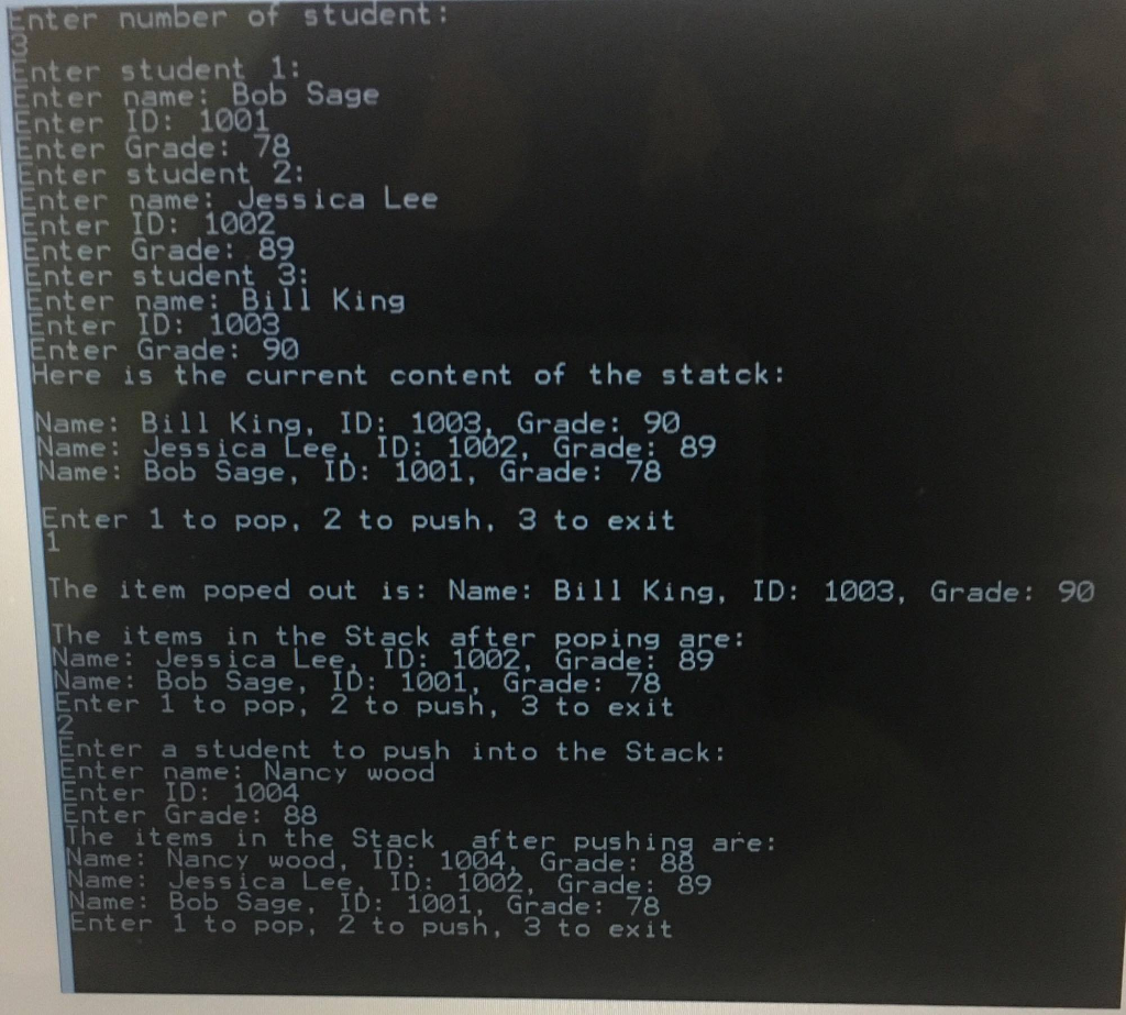 Solved Modify Astack Class So That The Program Can Process 