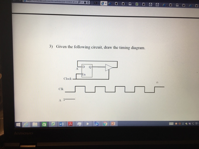 Solved Given the following circuit, draw the timing diagram. | Chegg.com Solved Given the following circuit, draw the timing diagram. | Chegg.com