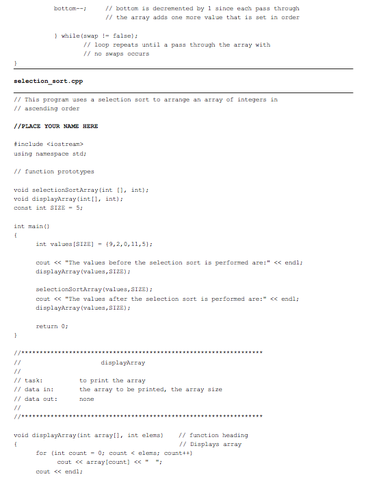 Solved LAB 8.3 Working with Sorts Bring in either the | Chegg.com