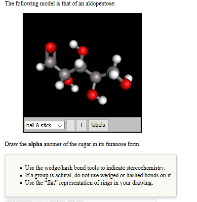 Solved The following model is that of an aldopentose: Draw | Chegg.com