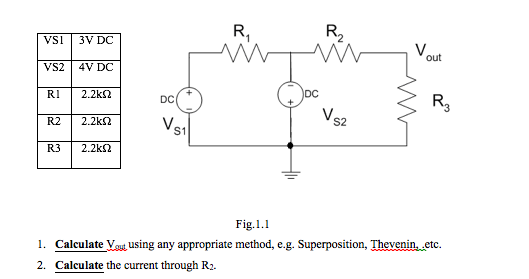 Solved Calculate V_out using any appropriate method, e.g. | Chegg.com