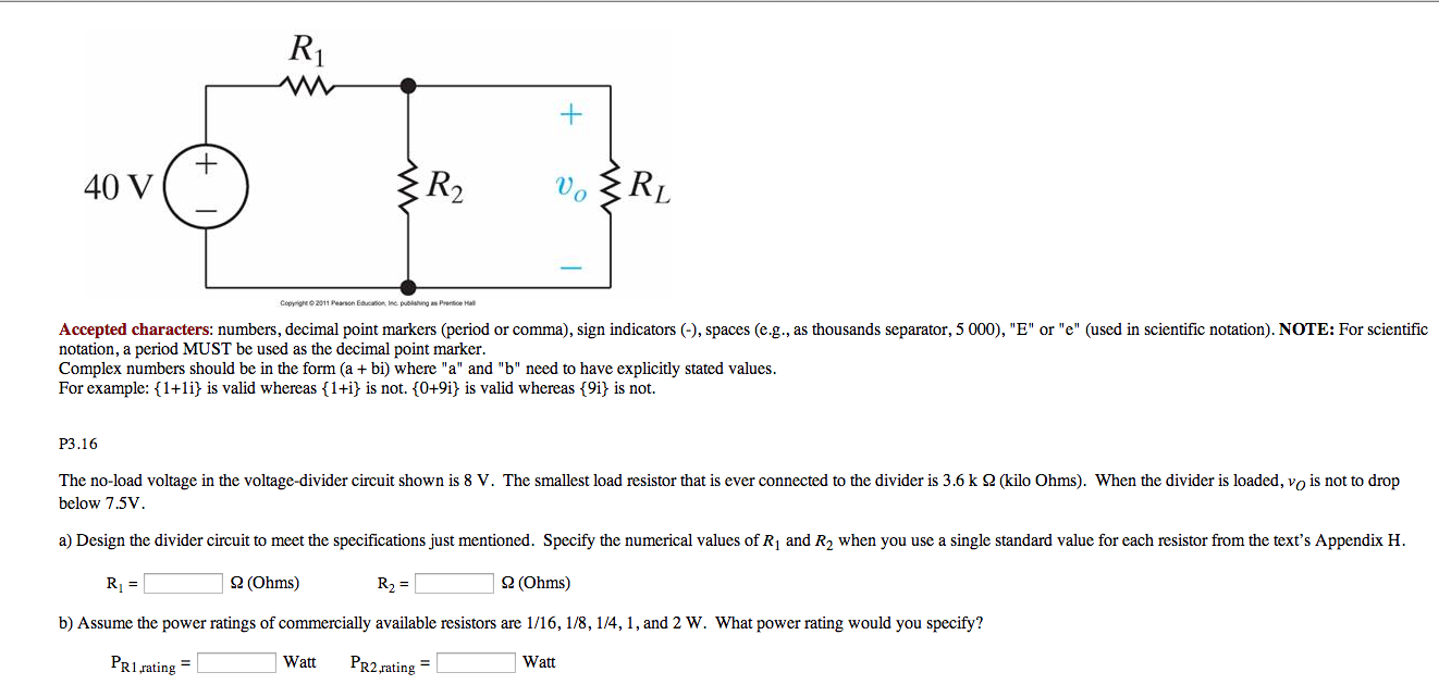 What is the resistance and what power rating should I | Chegg.com