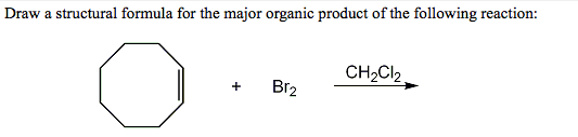Solved Draw a structural formula for the major organic | Chegg.com