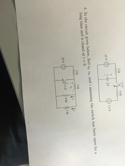 Solved In the circuit given below, find i_0, v_0, and i | Chegg.com