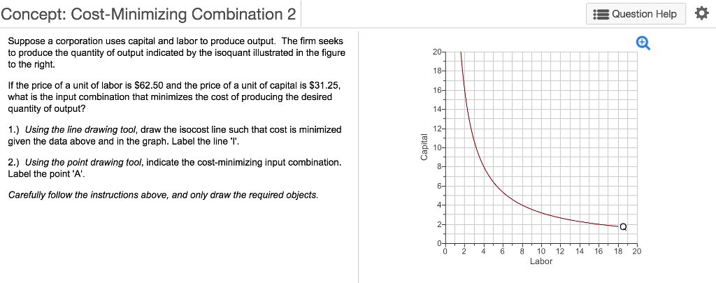 Solved Concept Cost Minimizing Combination 2 Question Help