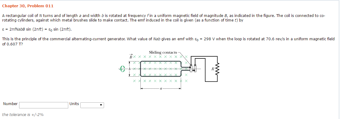 Solved A rectangular coil of N turns and of length a and | Chegg.com