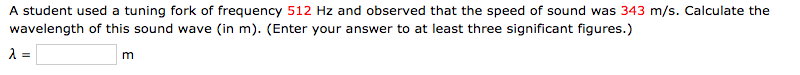 Solved A student used a tuning fork of frequency 512 Hz and | Chegg.com