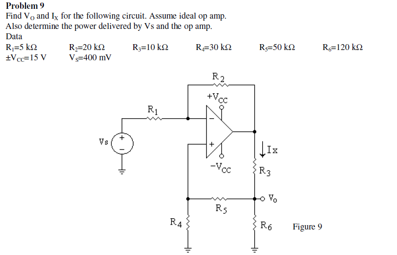 Solved Find VO and IX for the following circuit. Assume | Chegg.com