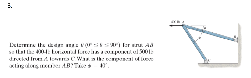 Solved Determine the design angle theta (0 degree | Chegg.com