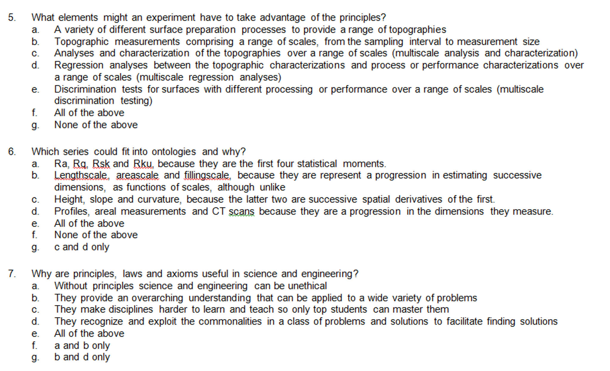 Solved What elements might an experiment have to take | Chegg.com
