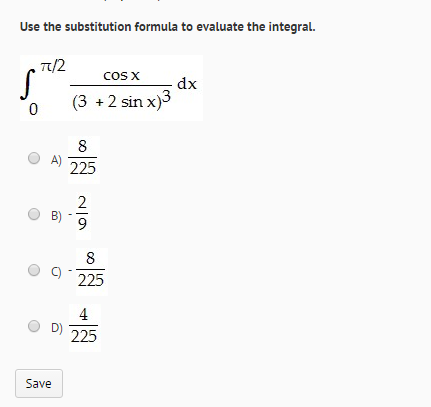 Solved: Use The Substitution Formula To Evaluate The Integ... | Chegg.com