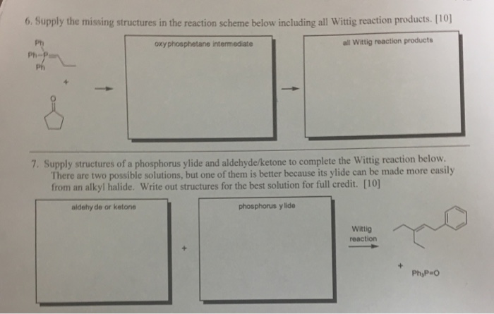 Solved Supply the missing structures in the reaction scheme | Chegg.com