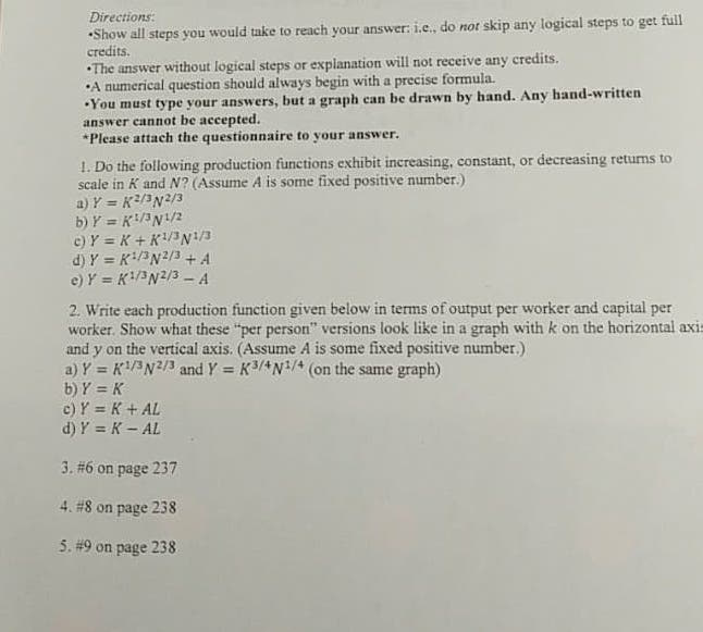 Solved Directions: -Show all steps you would take to reach | Chegg.com