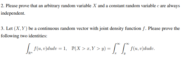 2. Please prove that an arbitrary random variable X | Chegg.com