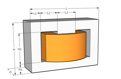 Solved a) The effective core area Ae and core length le b) | Chegg.com