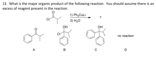 Solved 10. What is the major organic product of the | Chegg.com