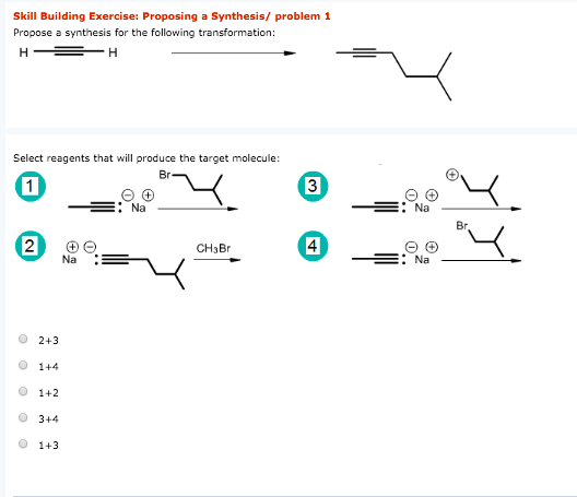 Solved Skill Building Exercises Propose a synthesis for the | Chegg.com