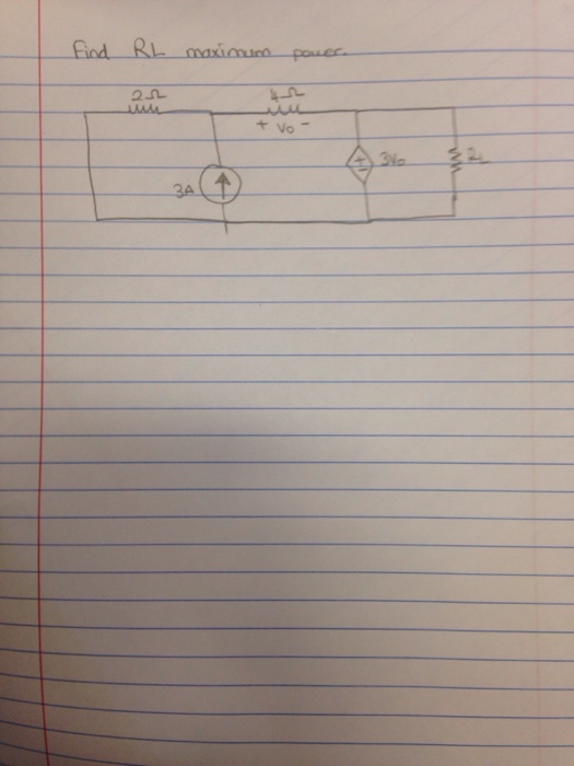 Solved Find RL maximum power | Chegg.com