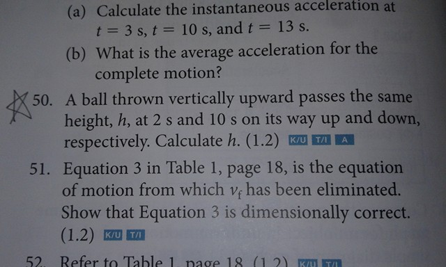 Solved (a) Calculate the instantaneous acceleration at | Chegg.com