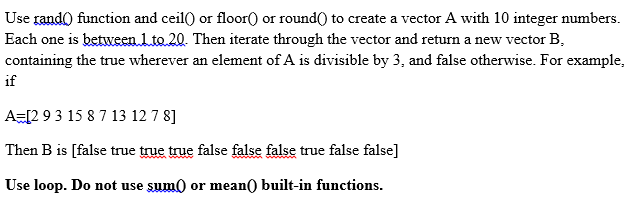 Solved Use rand() function and ceil() or floor() or round() | Chegg.com